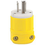 LEVITON 52CM-66C : YELLOW PLUG-N5-15P | Gordon Electric Supply, Inc.