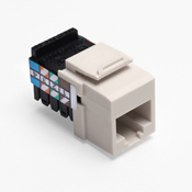 LEVITON 41108-RT8 : JACK 8P8C USOC VG LIGHT ALMOND | Gordon Electric ...