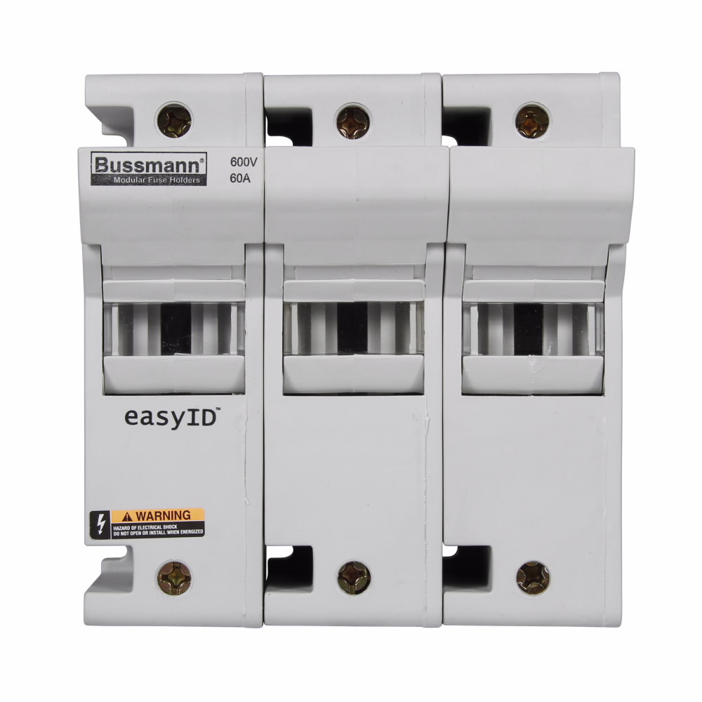 Bussmann Series CH60J3 3-Pole 60 Amp Modular Fuse Holder | Cooper Electric