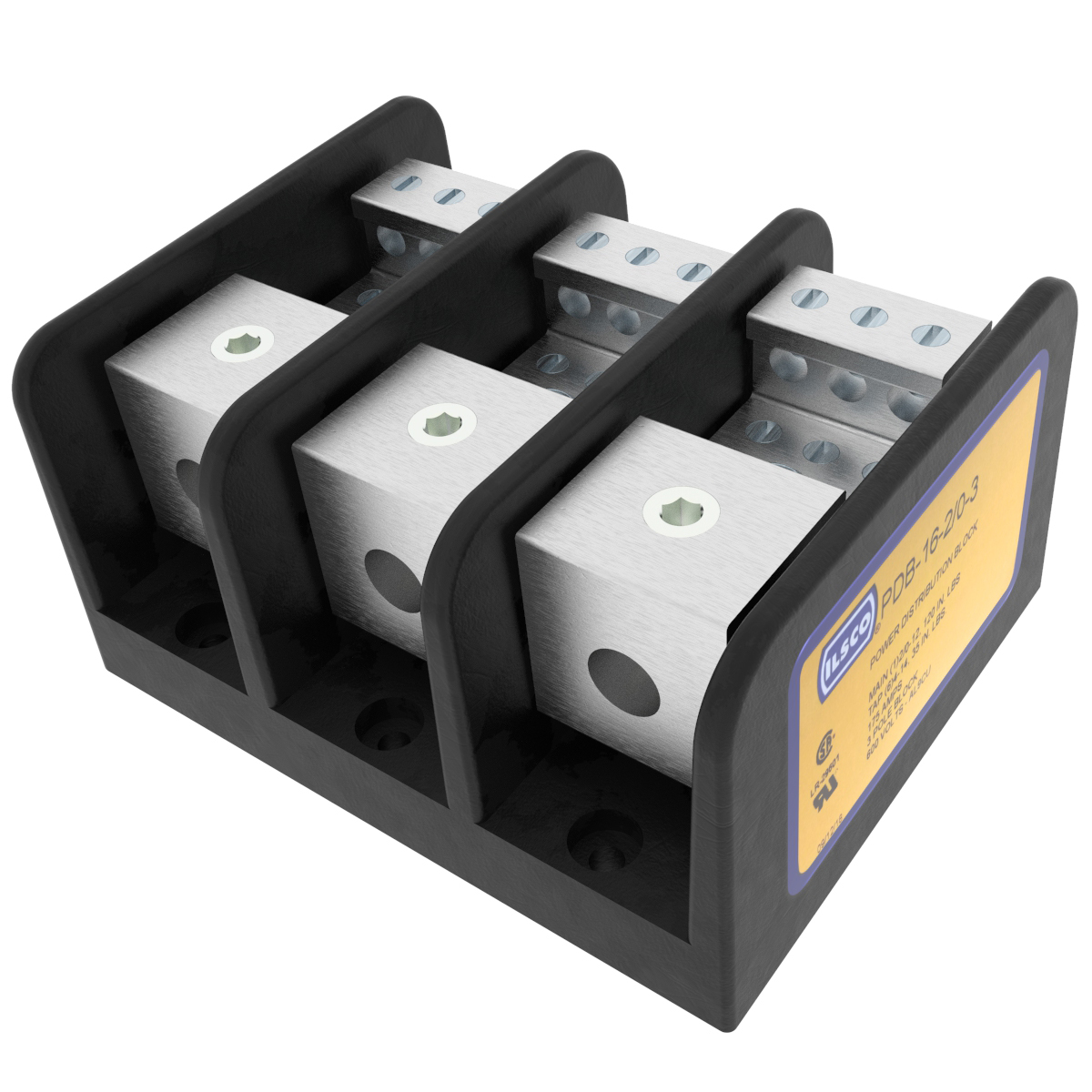 ILSCO PDB-16-2/0-3 PWR DISTR BLOCK | Gordon Electric Supply, Inc.