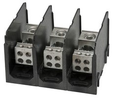 Ilsco PDH-12-350-3 Power Distribution Block, High SCCR, Dual Rated, Line Conductor Range 350-6 ...