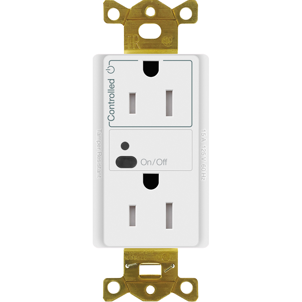 LUTRON CAR2S-15-STR-WH 15A SPLIT RF RECEPTACLE WHITE | Gordon Electric ...