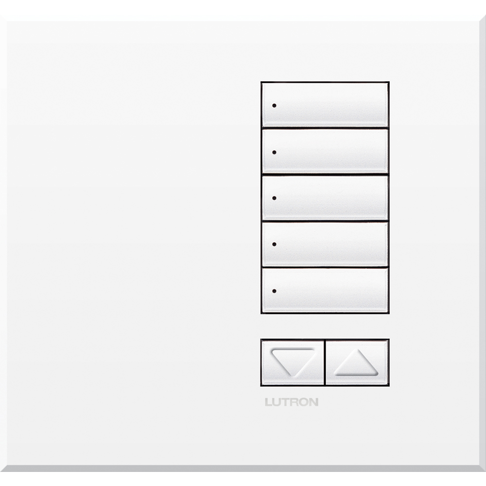 LUTRON QSWE-5BRLN-AW QSWE-WALLSTN 5BRL N/INS AW | Gordon Electric ...