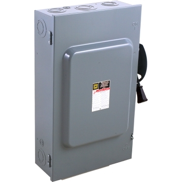 SQUARE D D224N General Duty 200A 240V 2-pole 3-wire Fusible Safety ...