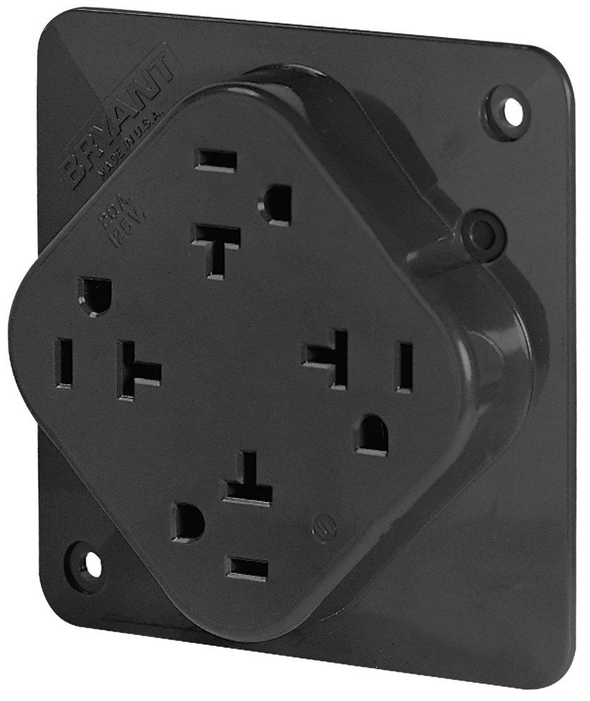 BRYANT 21254BLK QUAD RCPT-NMA5-20R | Gordon Electric Supply, Inc.