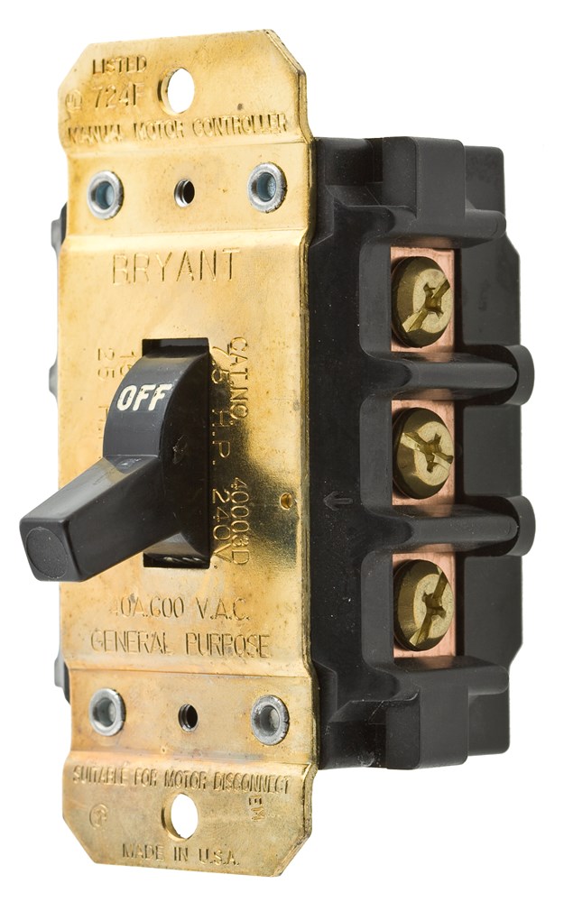 BRYANT 40003D 40A 600V 3P DISC SW | Gordon Electric Supply, Inc.
