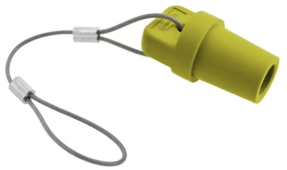 Hubbell HBLMCAPY Yellow Male Cam Type Plug/Receptacle Protective Cap ...