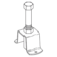 B-LINE B2501-3/8ZN LIGHT DUTY SPOT | Cooper Electric