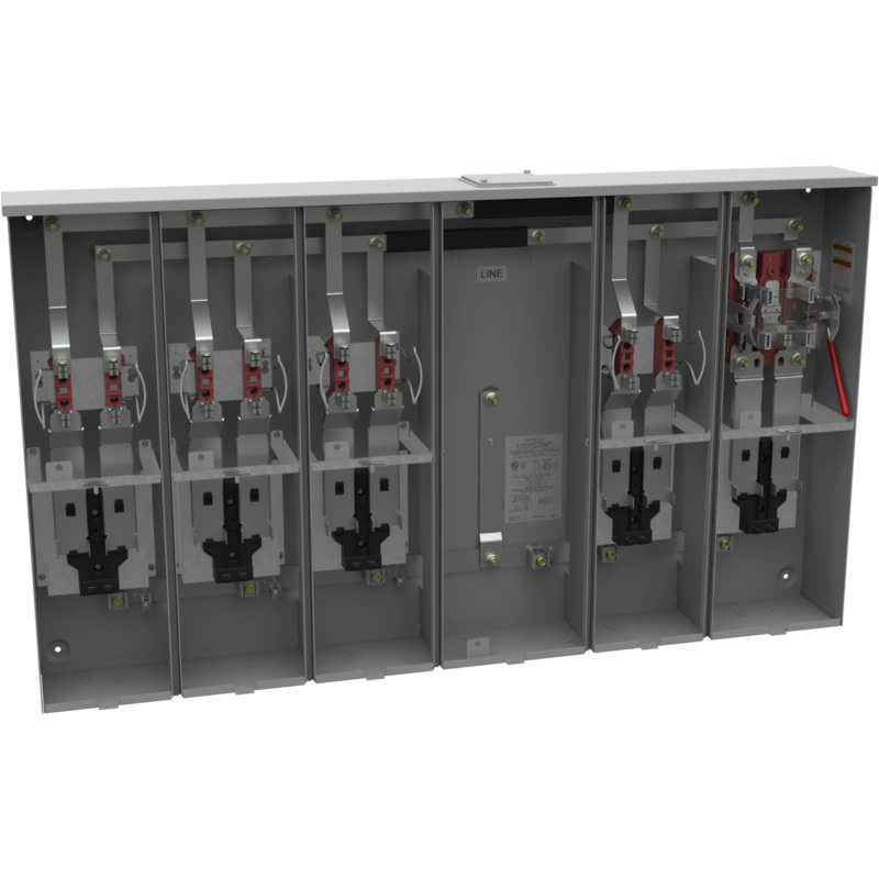 Milbank U6125-X-BL 4 Terminal Ringless 5 Position Condo With House ...