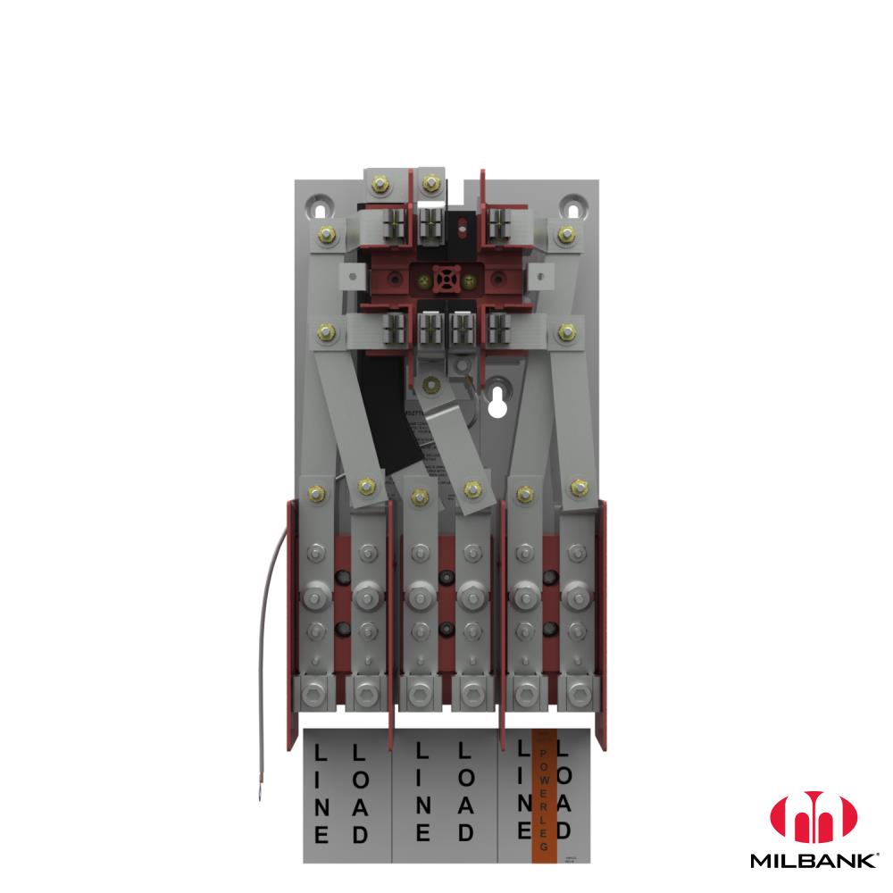 Milbank MS-27-TB 200 Ampere 7 Terminal Test Block | Cooper Electric