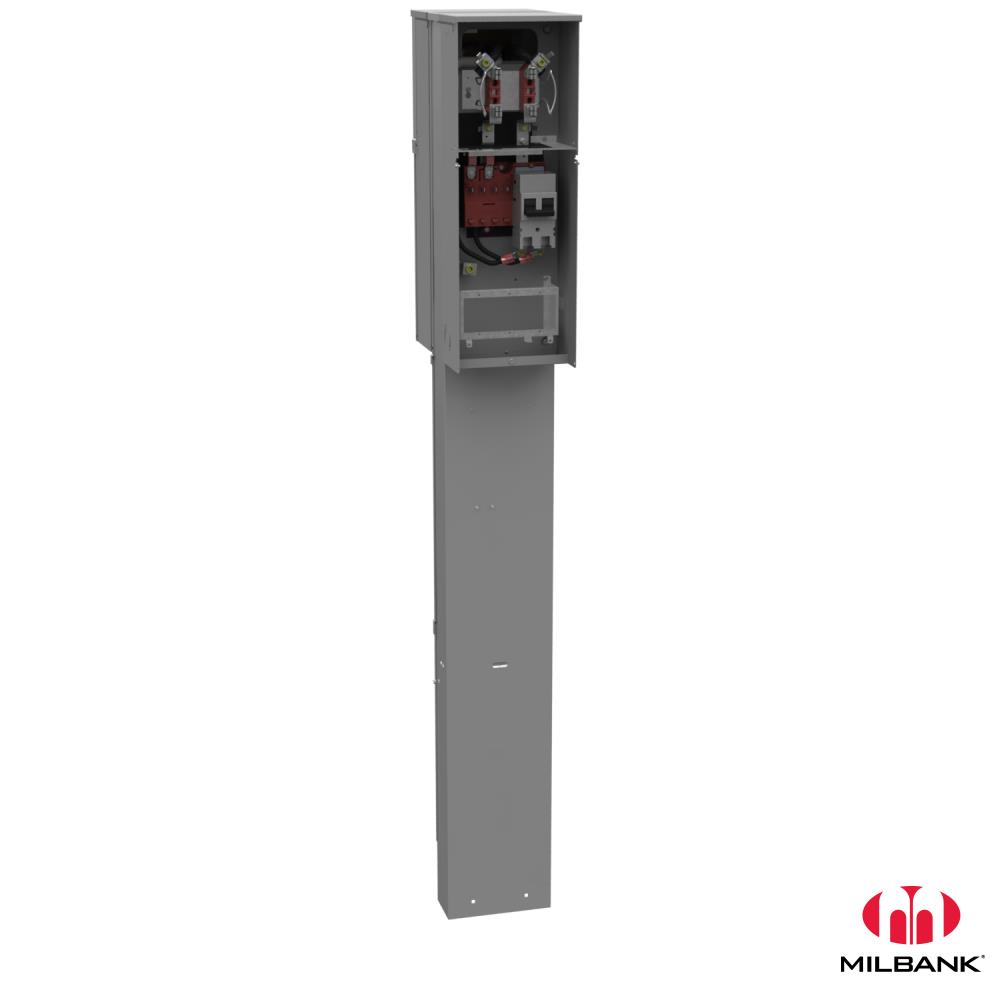 Milbank U5137-O-200S-FMG 4 Terminal Ringless Plain Top 2-200 Ampere ...