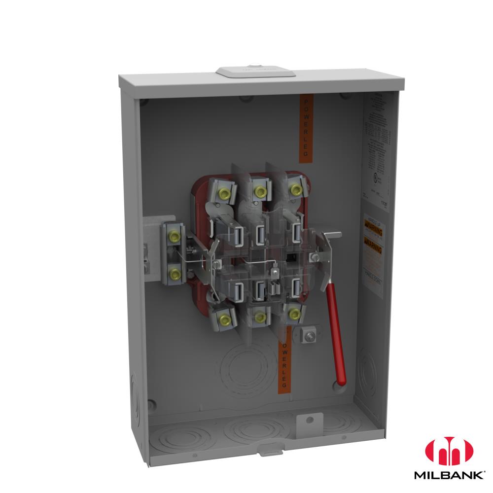 Milbank U9701-X-QG-BLG-AEP 7 Terminal Ringless Large Closing Plate ...