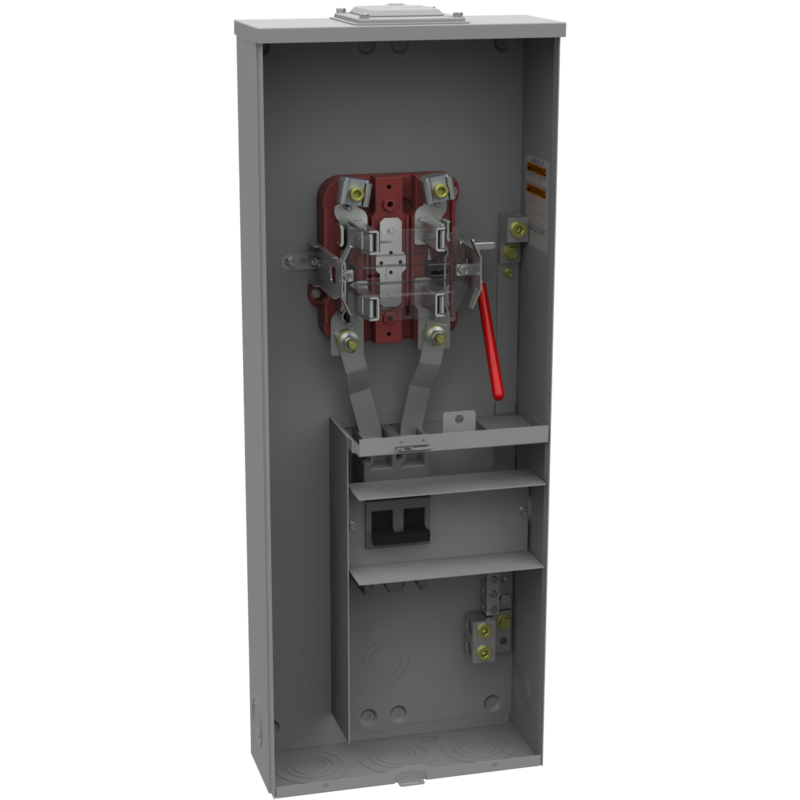 Milbank U3791N-RXL-200-BL 4 Terminal Ringless Large Hub Open Adapt To ...