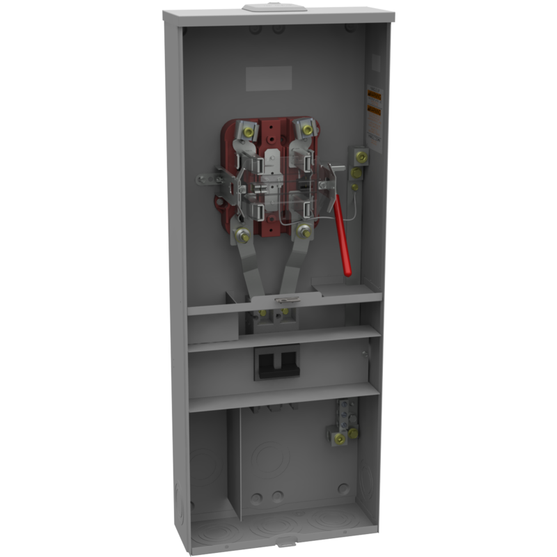 Milbank U3986-XL-200-LIS 5 Terminal Ringless Small Closing Plate Lever ...