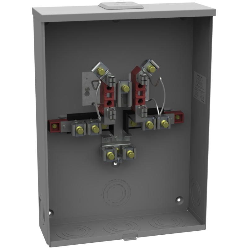 Milbank U4532-XL 4 Terminal Ringless Small Hub Closing Plate | Cooper ...