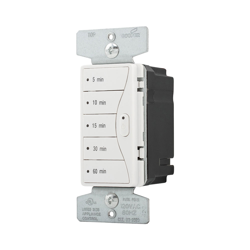 COOPER 9590C2-K 5 BUTTON PROGRAMMABLE TIMER (MIN) 1800W120V W/V/LA ...