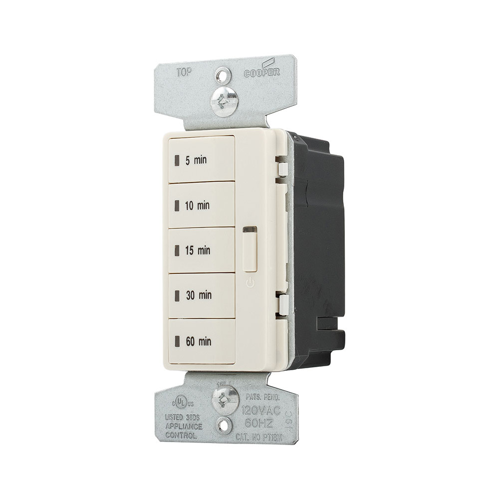 Cooper PT18M-LA-K 5 Button Programmable Timer(Min) Universal 1800W 120V ...