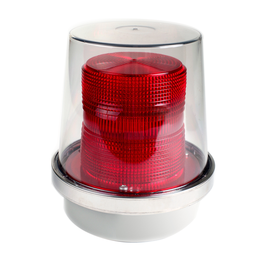 Edwards 49R-N5-40WH 120Vac Red Flashing Beacon Red | Gordon Electric ...