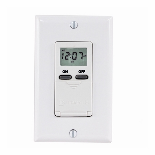 Intermatic EI500WC 7-Day 120 VAC 60 Hz 15 Amp White Programmable Timer ...