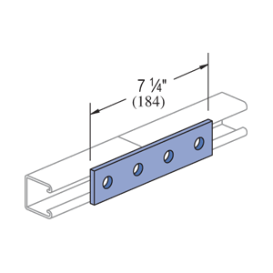UNISTRUT P1067EG 4H FLAT SPLICE PLATE | Gordon Electric Supply, Inc.