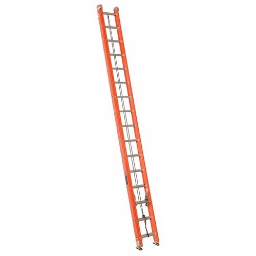 Louisville Ladder FE3232 32ft Fiberglass Extension Ladder, 300lb Load ...