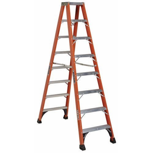 Louisville Ladder FM1408HD 8 Foot 375 lb Duty Rating Fiberglass Twin ...