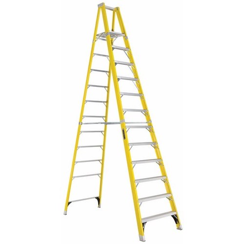 Louisville Ladder FP1112HD 12 Foot 375 lb Rating Monarch Fiberglass ...