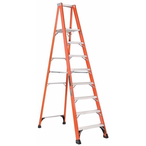 Louisville Ladder FP1408HD 8 Foot 375 lb Duty Rating Fiberglass ...