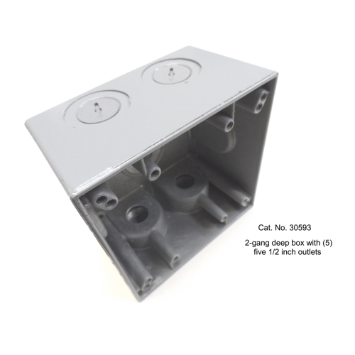 MULBERRY 30593 WP 2G DEEP BOX 5H-1/2IN | Gordon Electric Supply, Inc.