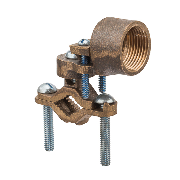 NSI EG-7 GROUND CLAMP 1/2IN - 1IN WATER PIPE 3/4IN CONDUIT HUB 2/0 ...