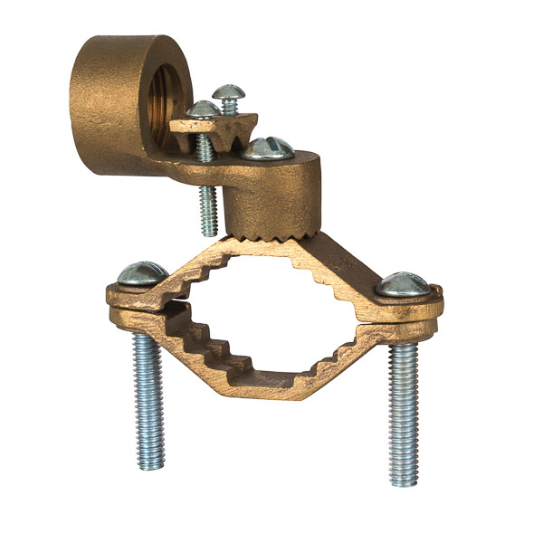 NSI G-10 BRONZE GROUND CLAMP FOR RIGID CONDUIT 1IN CONDUIT HUB 1 1/4IN ...