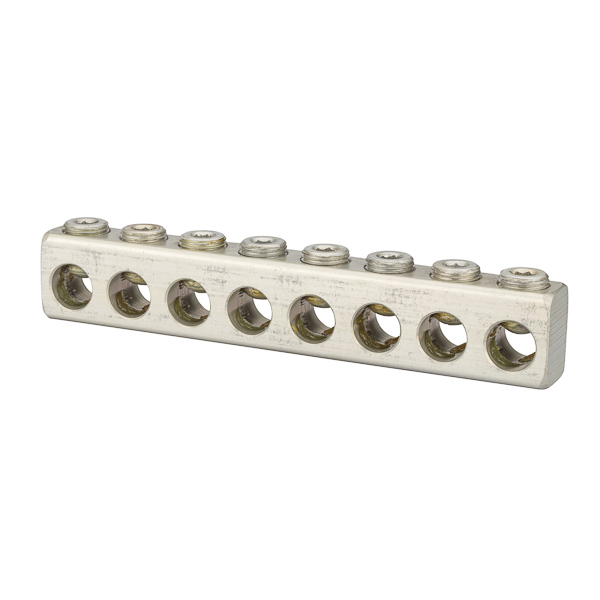 NSI PL350-8 6 AWG to 350 MCM 8-Port Aluminum Alloy Uninsulated Multi ...