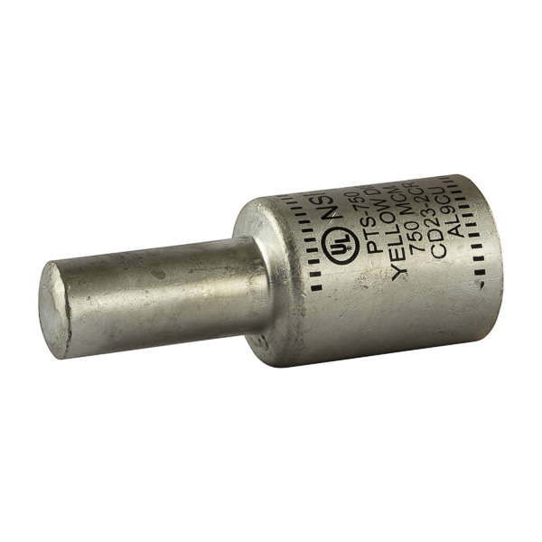 NSI PTS750 ALUMINUM TIN PLATED PIN TERMINAL 750 MCM WIRE SIZE 500 MCM ...