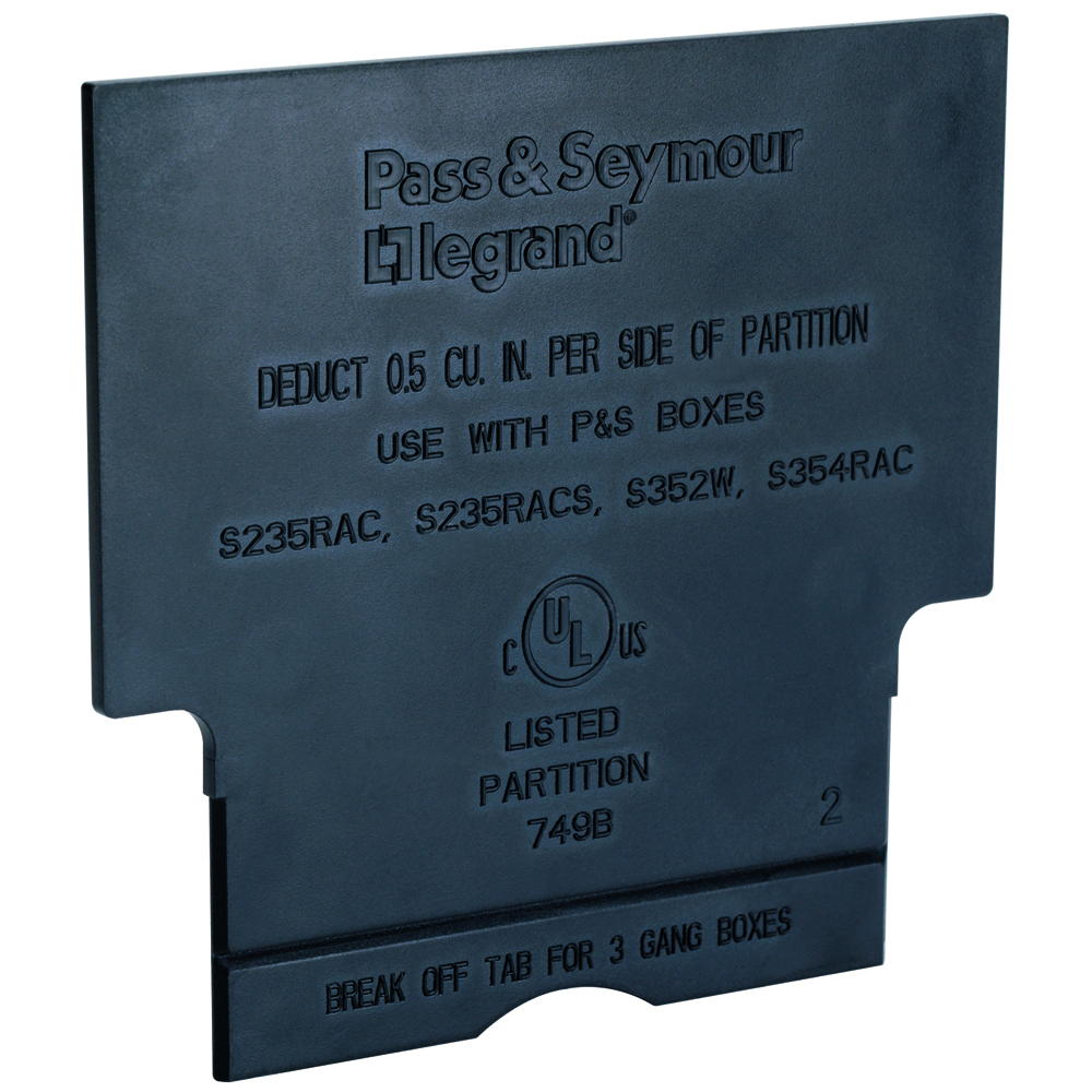 On-Q LVDIV1 Non-Metallic Low Voltage Switch and Outlet Box Divider ...