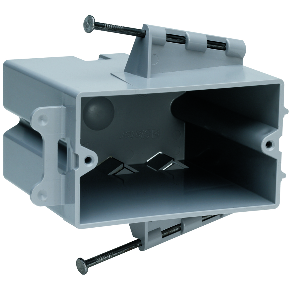 P&S PH1-22-R : PLASTIC BOX SINGLE GANG HORIZONTAL MOUNT, NAIL-ON ...