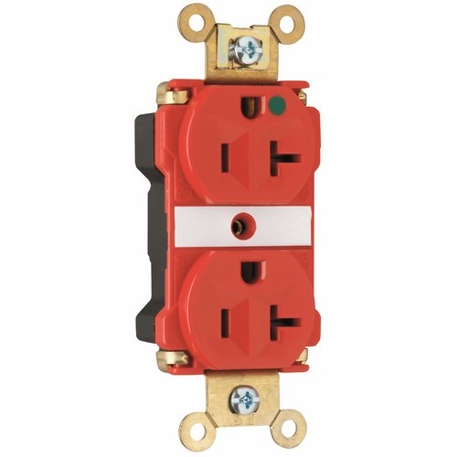 P&S PT8300-RED : HOSPITAL GRADE DUPLEX RECEPTACLE 20A/125V RED | Gordon ...