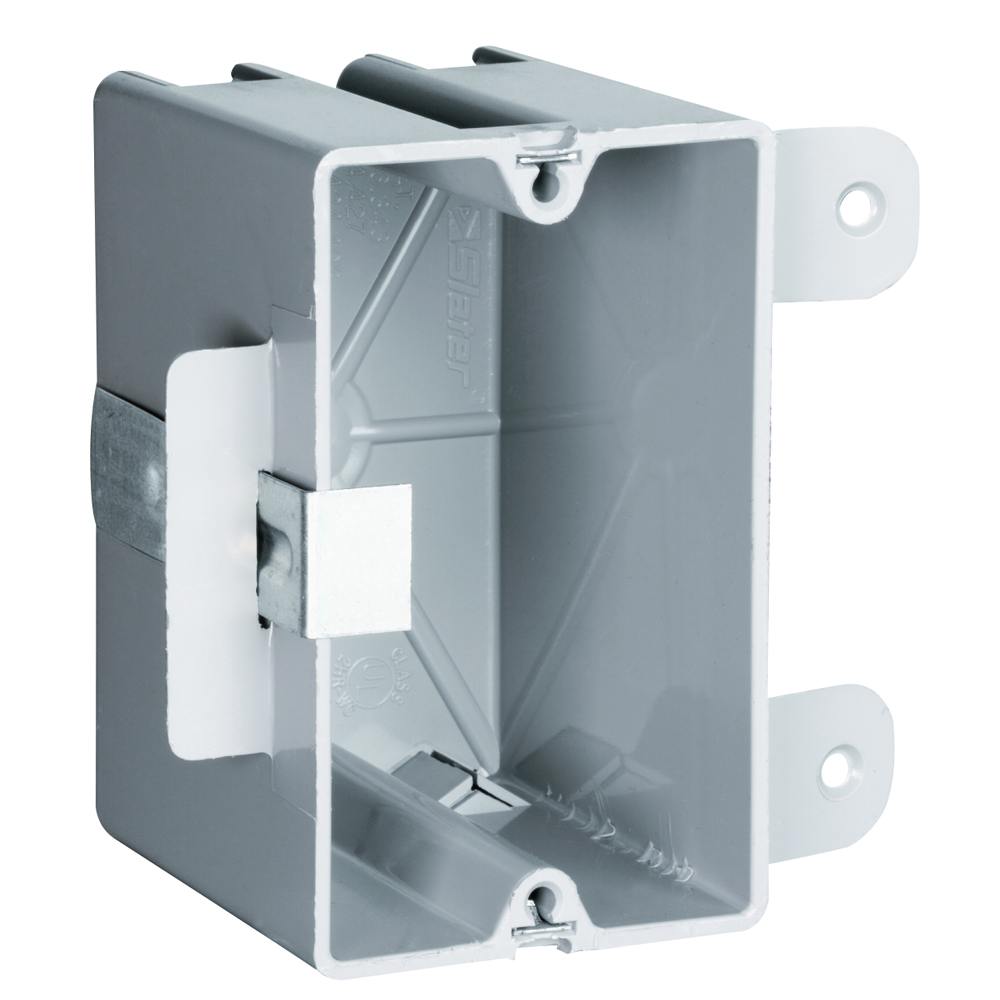 P&S S1-18-B50 : PLASTIC BOX SINGLE GANG 18 CU IN W/QC OFFSET BRACKET ...