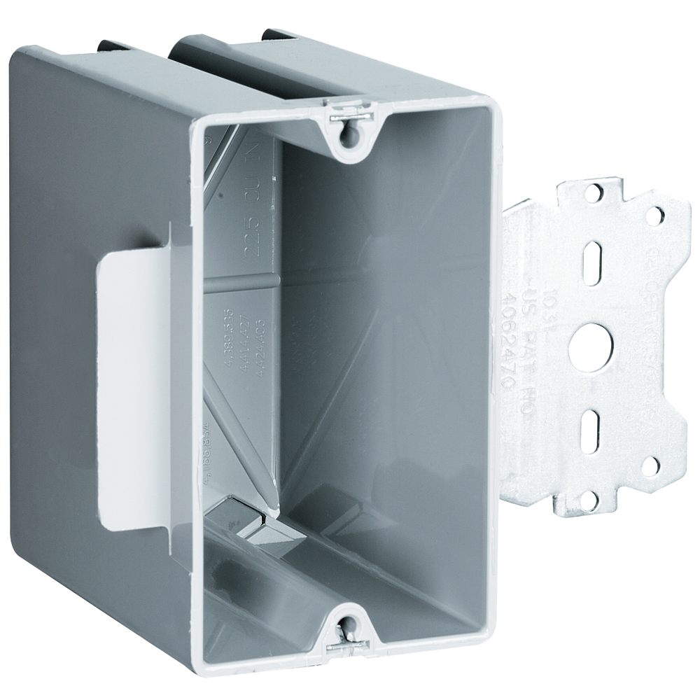 P&S S1-22-S50 : PLASTIC BOX SINGLE GANG 22.5 CU IN QC OFFSET BRACKET ...