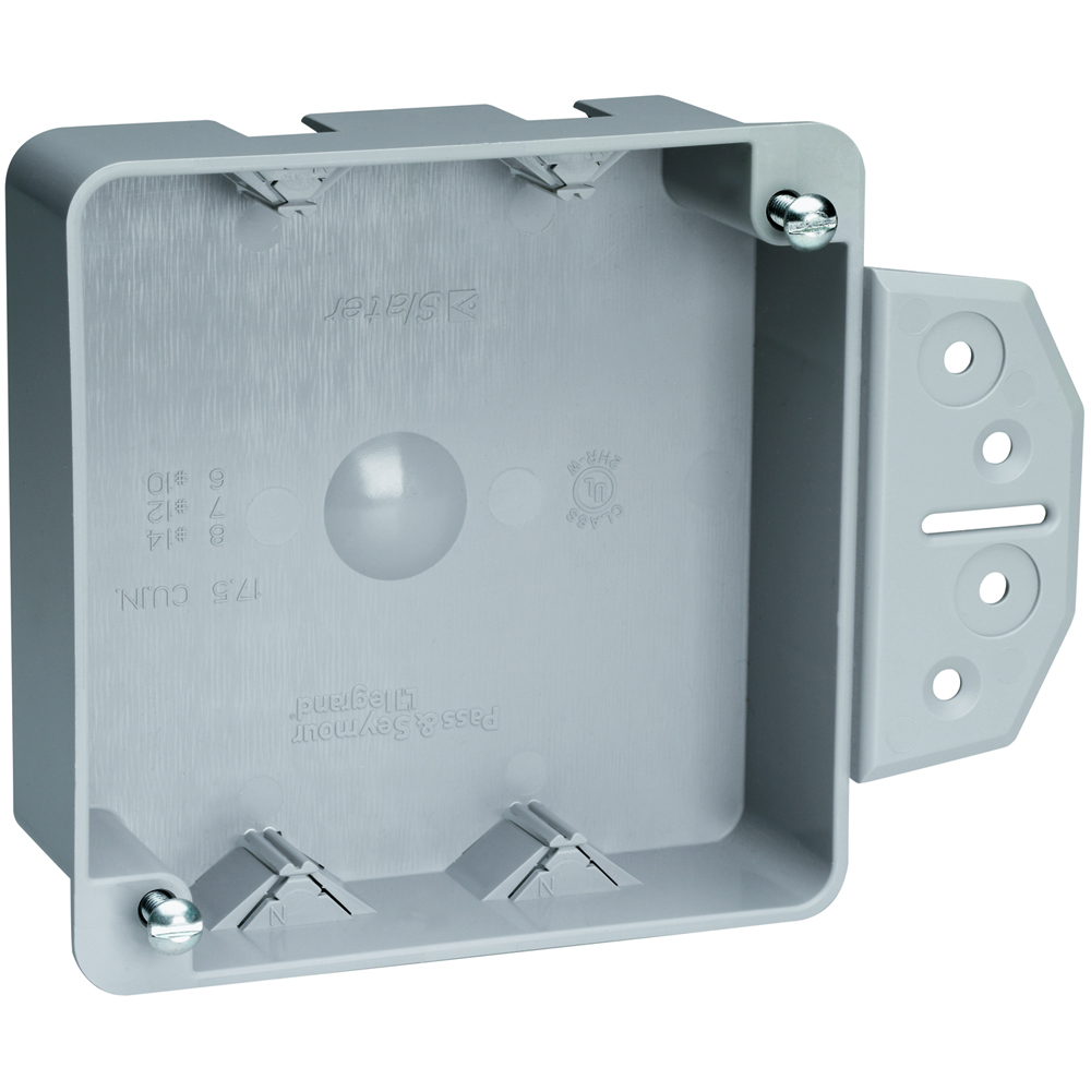 P&S S4418-BAC : PLASTIC BOX 4 IN SQ 18 CU. IN | Gordon Electric Supply ...