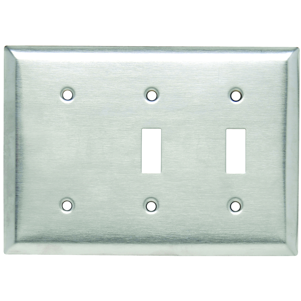 P&S SS214 : SMOOTH 302SS 3 GANG 2 TOGGLE 1 BLANK | Gordon Electric ...