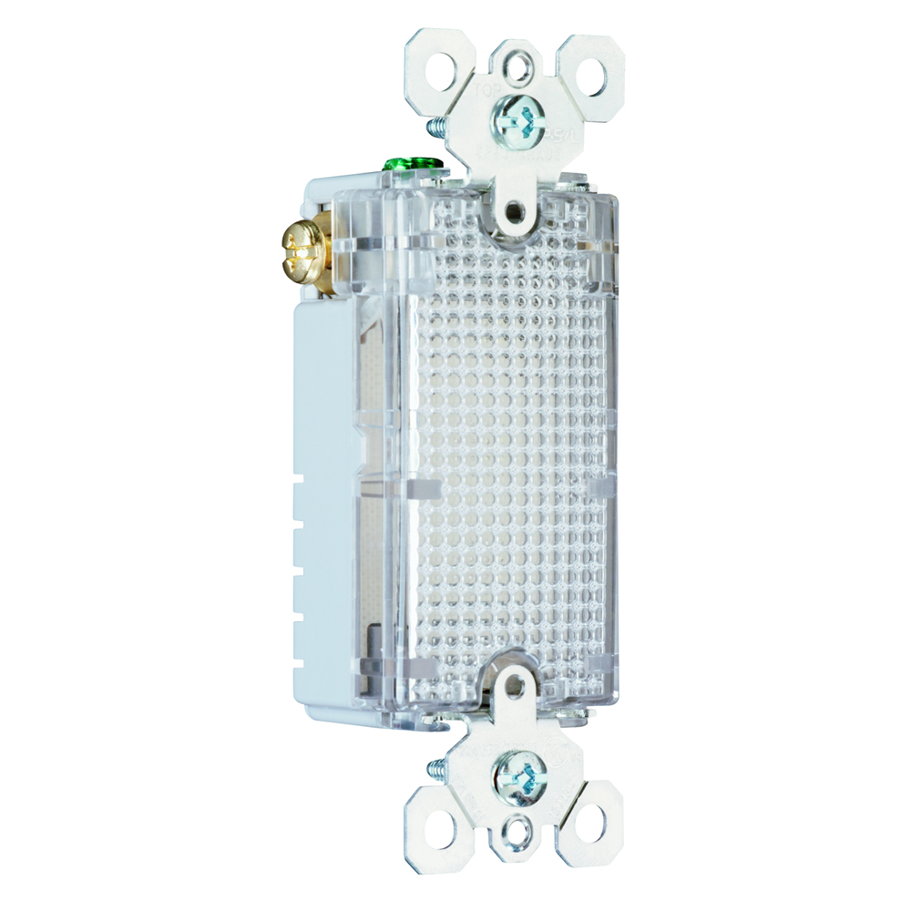 Pass & Seymour TMHWL-LOUVCC 120 VAC Clear LED Decorator Full Hallway ...