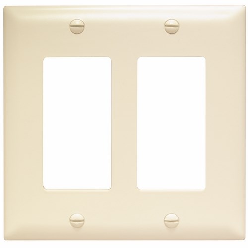 P&S TP262-LA : TRADEMASTER PLATE 2 GANG 2 DECOR LIGHT ALMOND | Gordon ...