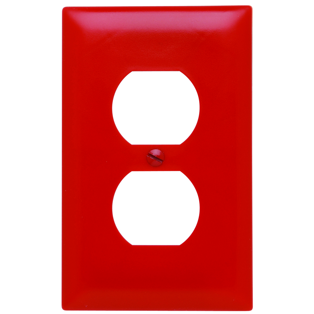 P&S TP8-RED : TRADEMASTER WALL PLATE SINGLE GANG DUPLEX | Gordon ...