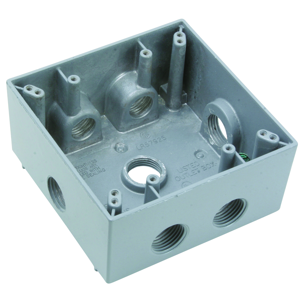 P&S WPB282 : WEATHER PROOF BOX 2 GANG 7 HOLE 1/2"""" | Gordon Electric ...