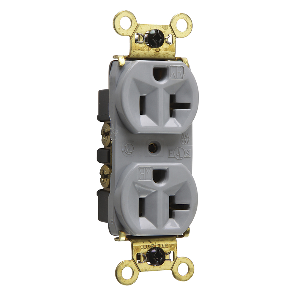 P&S WR5362-GRY : WEATHER-RESISTANT DUPLEX RECEPTACLE BACK & SIDE WIRE ...