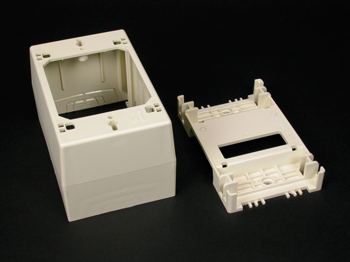 Wiremold 2348 Non-Metallic Ivory Deep Device Box | Capital Electric Supply