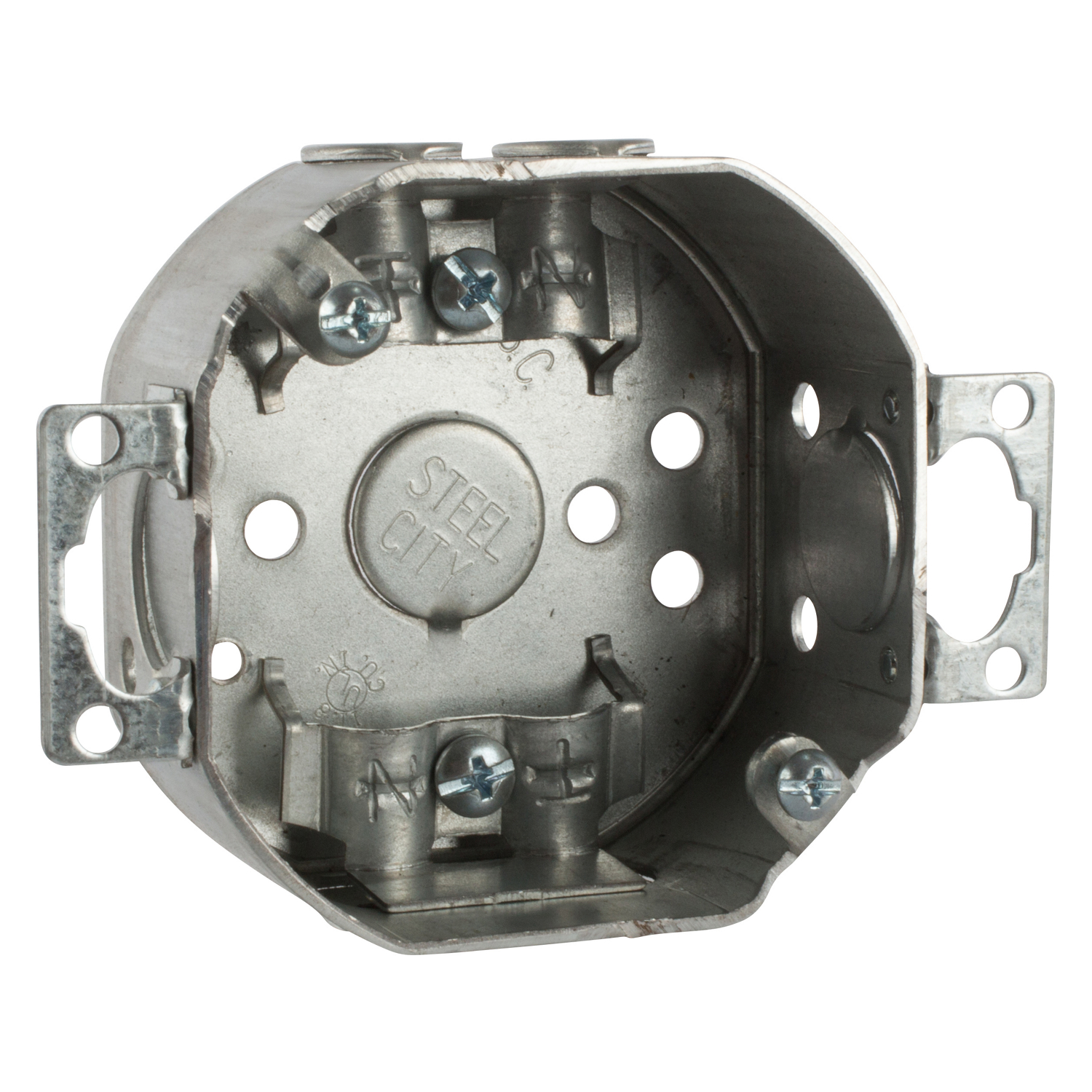 Steel City 3-O-LCE 1-1/2 Inch Deep Side Octagon Outlet Box | Viking ...