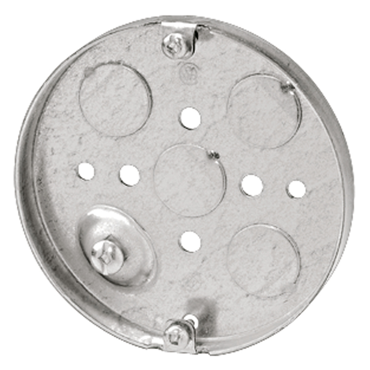 Steel City 56111 4 x 1/2 Inch Steel Round Box with 1/2 Inch Knockout ...