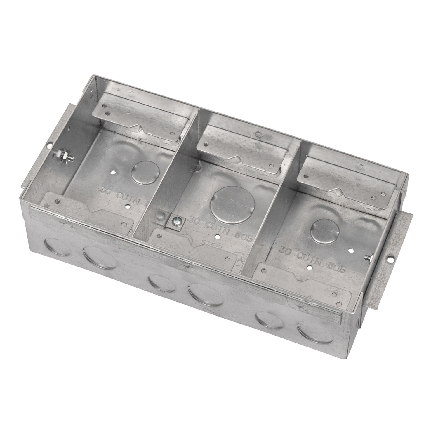 ABB 63W 3-GANG FLOOR BOX FOR WOOD S | Cooper Electric