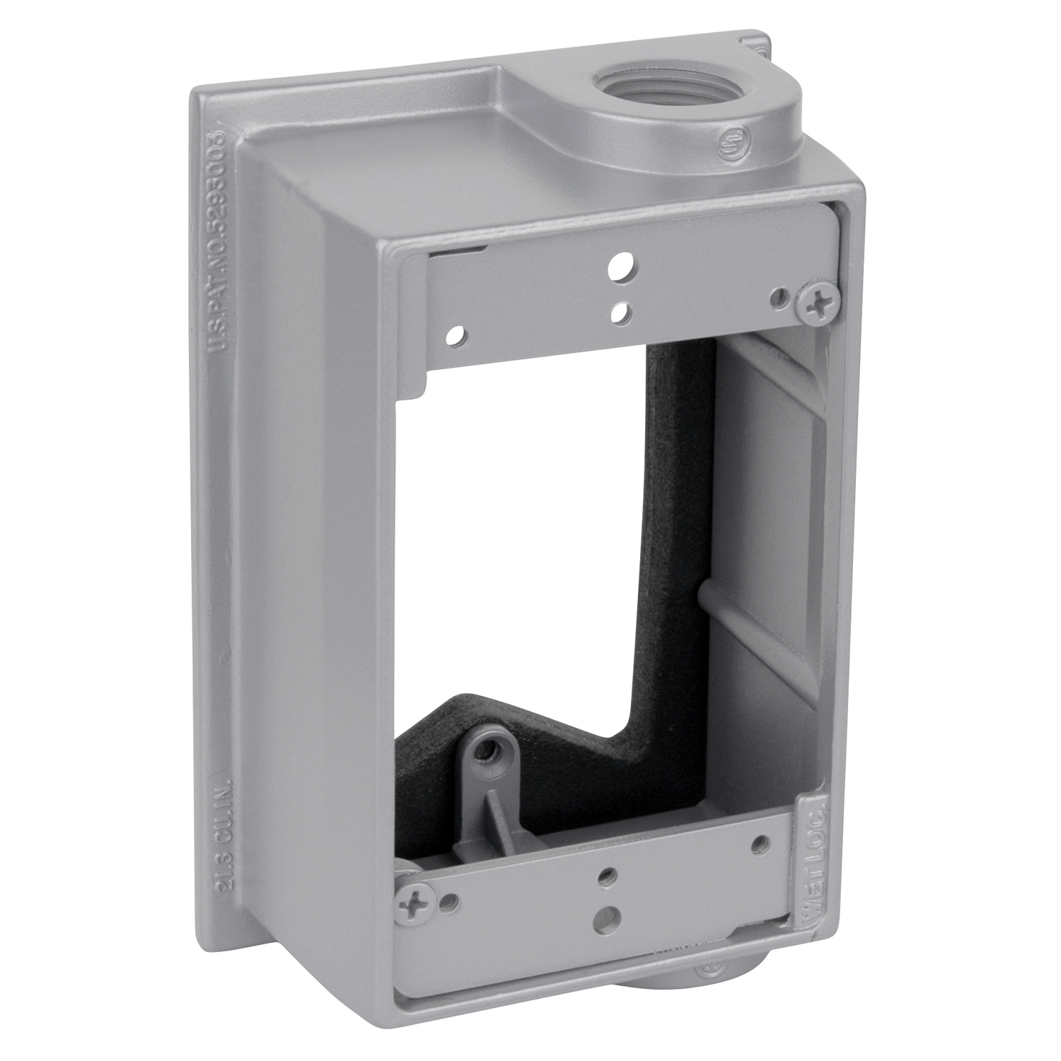 Red Dot IHEF2-1 1-Gang Weatherproof Extension Ring, (2) 1/2" Hubs ...